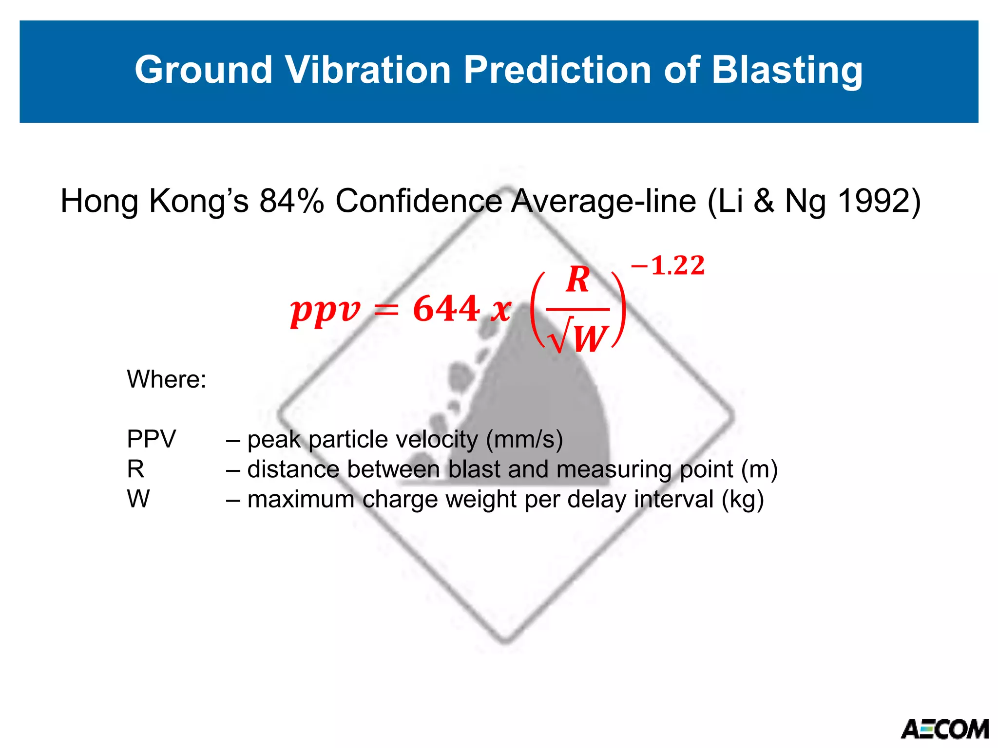 Blasting Vibration Assessment of Slopes_HKIE | PPTX