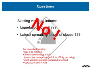 Blasting Vibration Assessment of Slopes_HKIE | PPTX