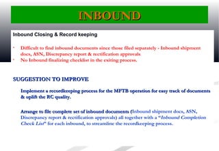 MFTBC Operation Development Plan | PPT