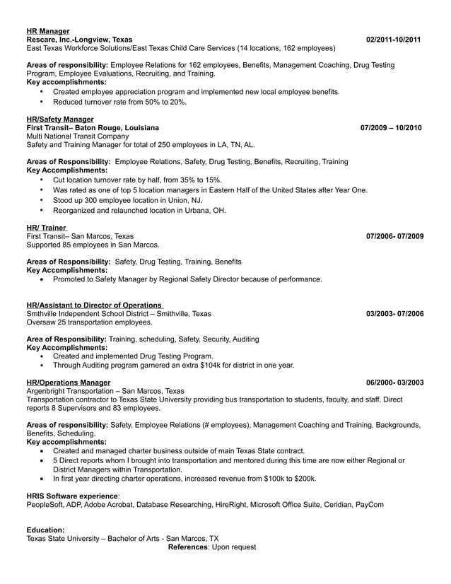 Vacek Steven SHRM-SCP Resume Final | PDF