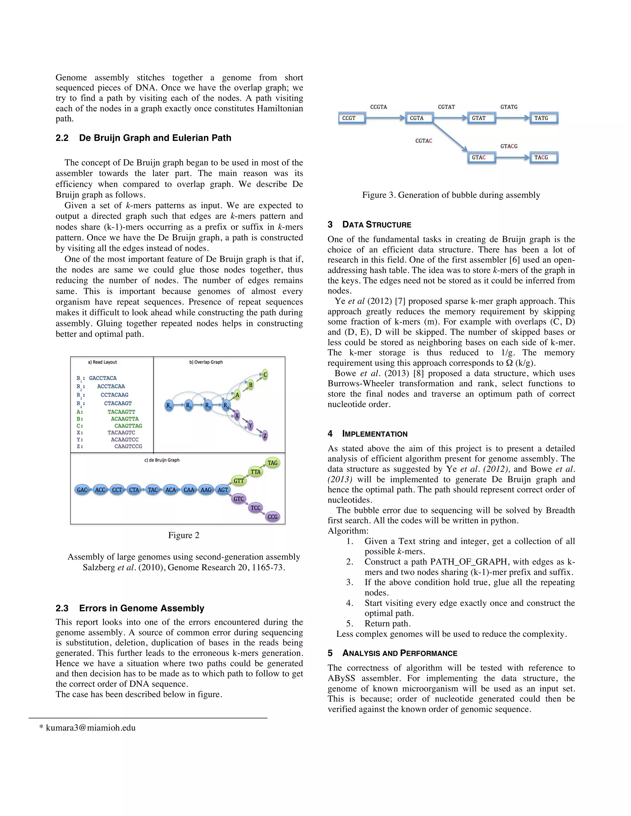 Report-de Bruijn Graph | PDF