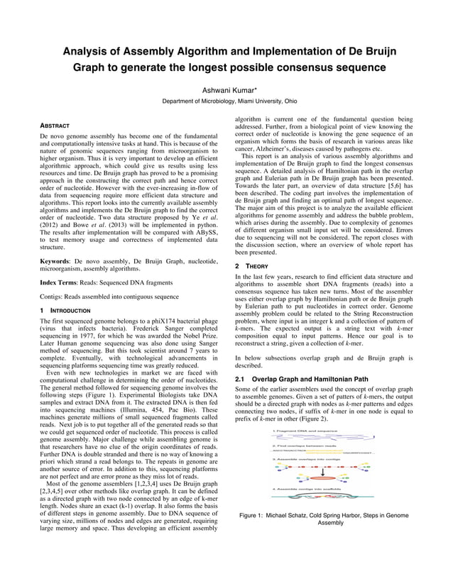 Report-de Bruijn Graph | PDF