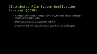 Domain Controller Critical Services | PPTX