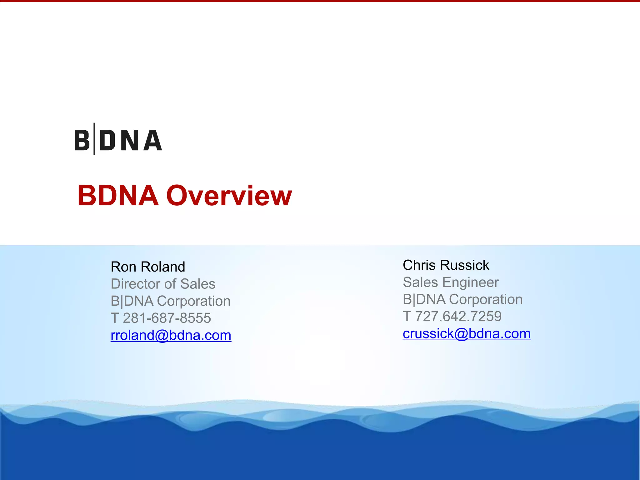 BDNA Technical Presentationshort | PPTX