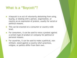 Anti-Boycott Compliance | PPTX