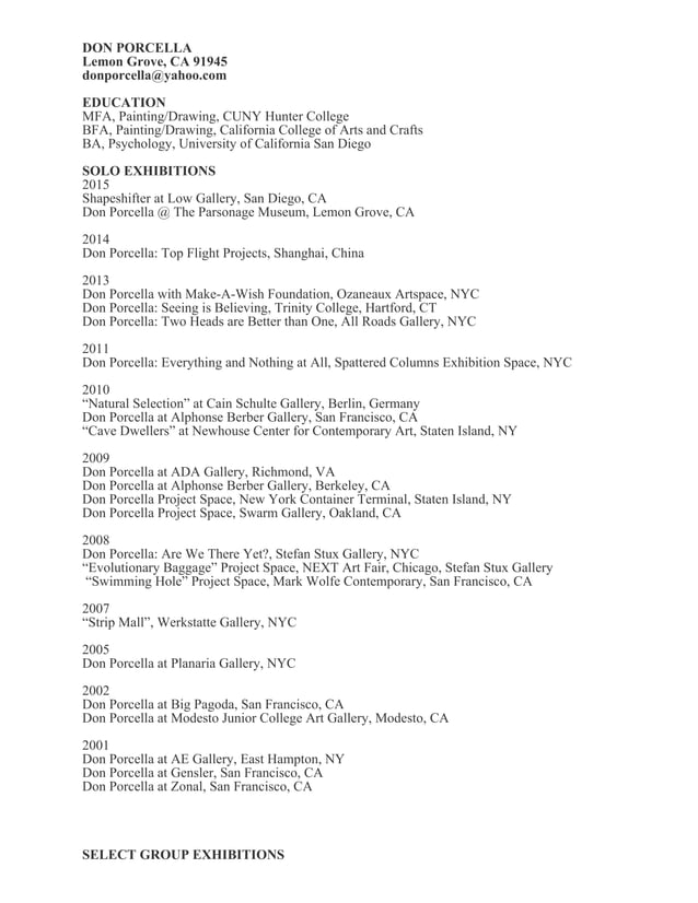 09-15 CV for Don Porcella on Linkedin | PDF
