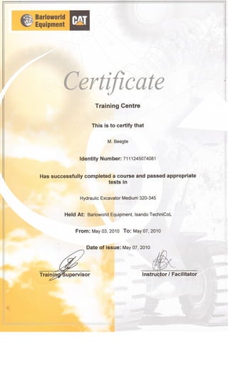 M Beetge - 10. Radiation Safety Training Course | PDF