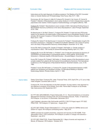 PAFonteyne_ExtendedCV_2015 | PDF | Business | Business and Finance