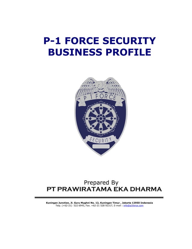 Bussines Profile P1 Force Security Event | PDF