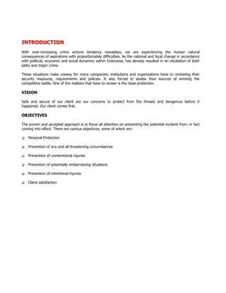 Bussines Profile P1 Force Security Event | PDF