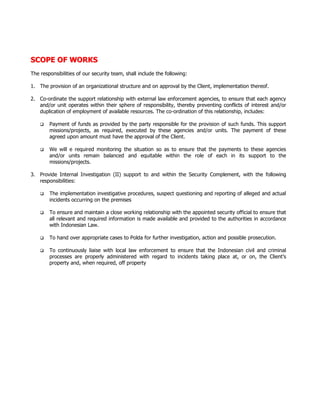 Bussines Profile P1 Force Security Event | PDF