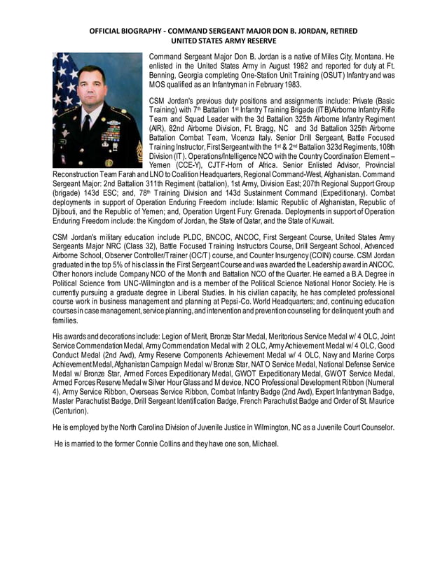 CSM Jordan BIO | PDF