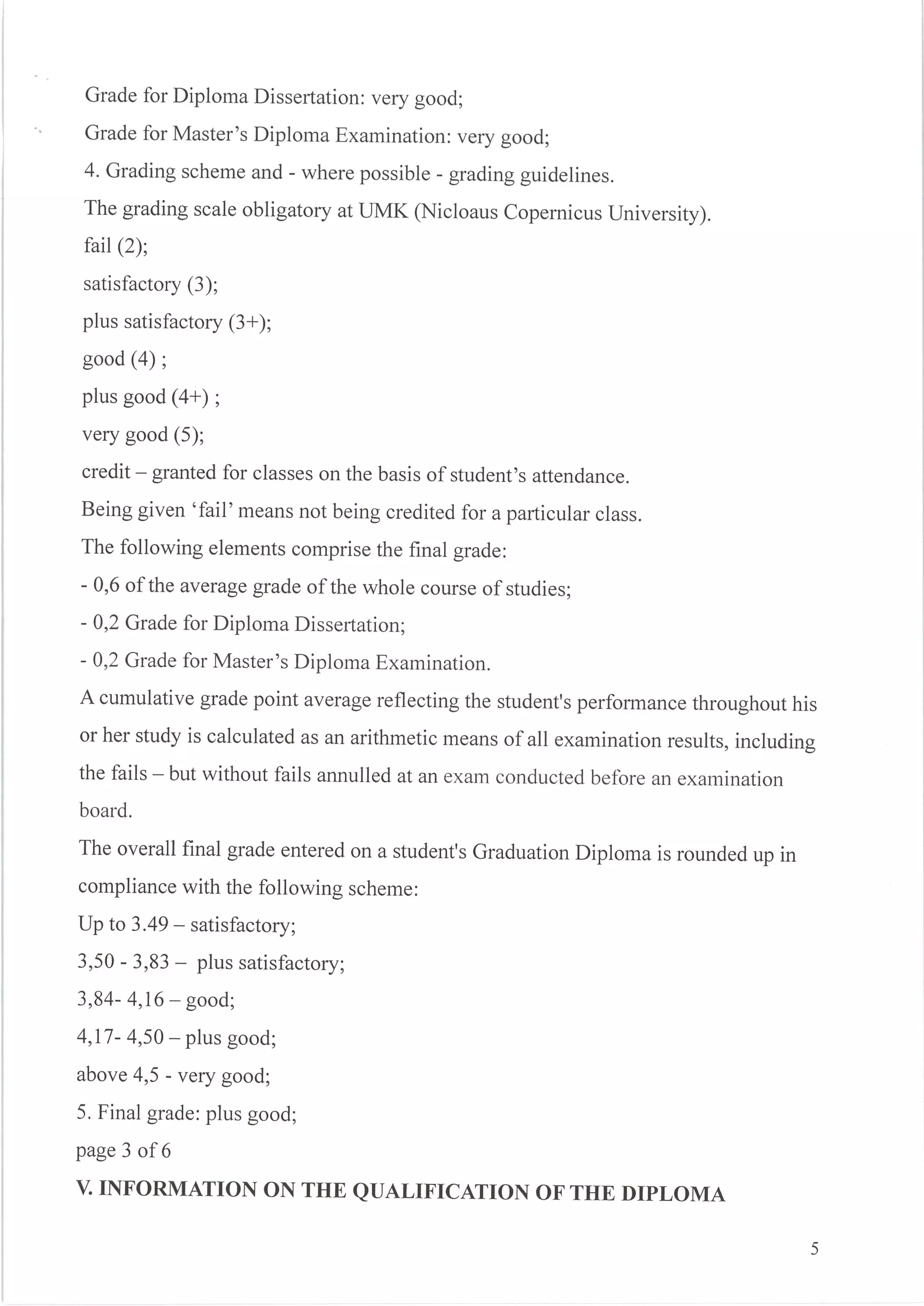 MSc Transcript and diploma (tanslation from Polish) | PDF