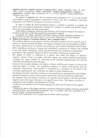 MSc Transcript and diploma (tanslation from Polish) | PDF