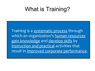 TRAINING & DEVELOPMENT | PPT