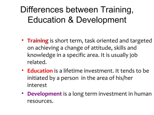 TRAINING & DEVELOPMENT | PPT