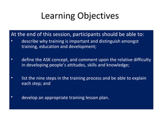 TRAINING & DEVELOPMENT | PPT