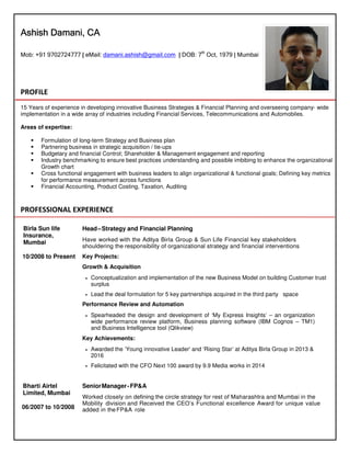 AD_Resume | PDF | Business Accounting & Finance | Business