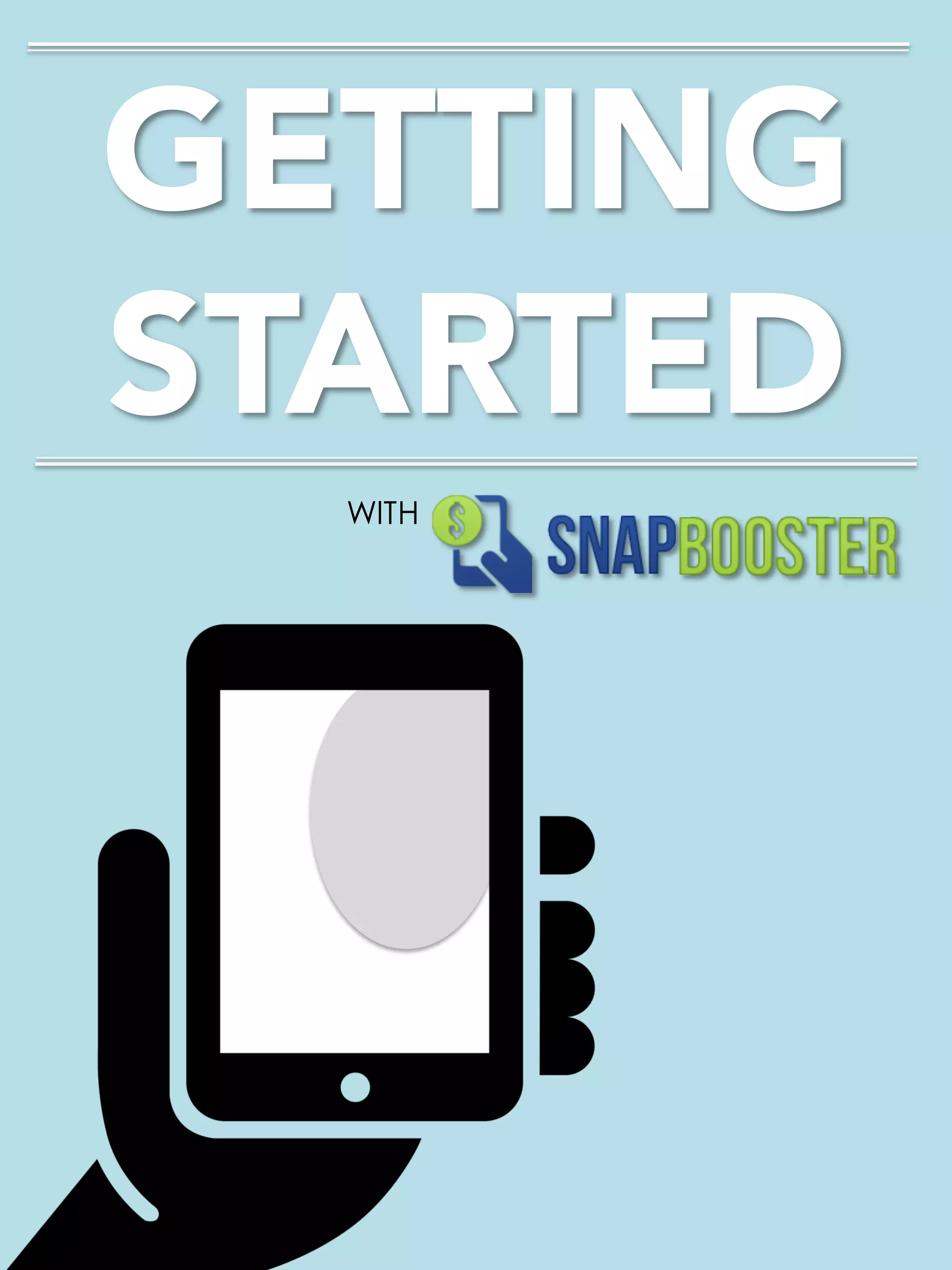 Getting Started with SnapBOOSTER | PDF