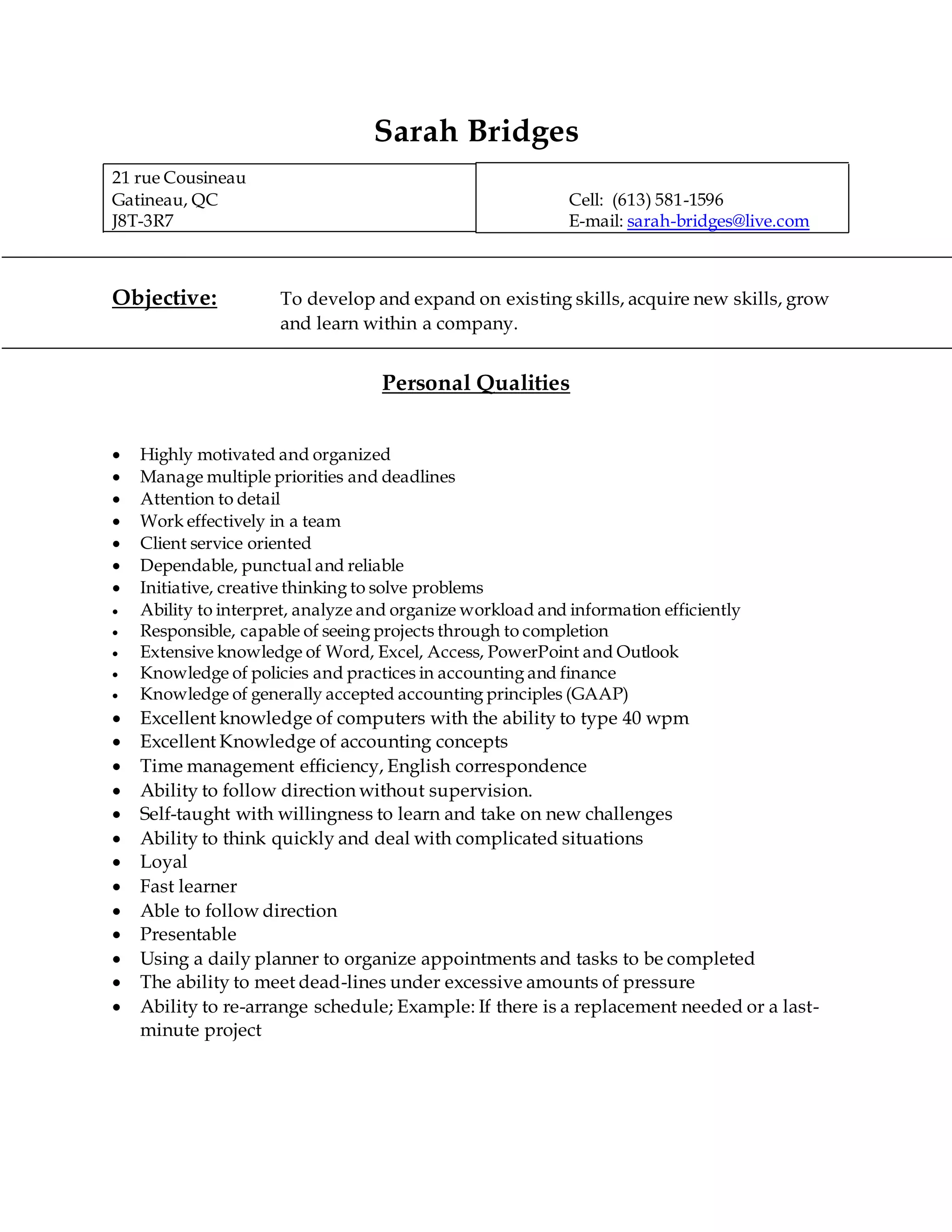 New Resume | DOCX