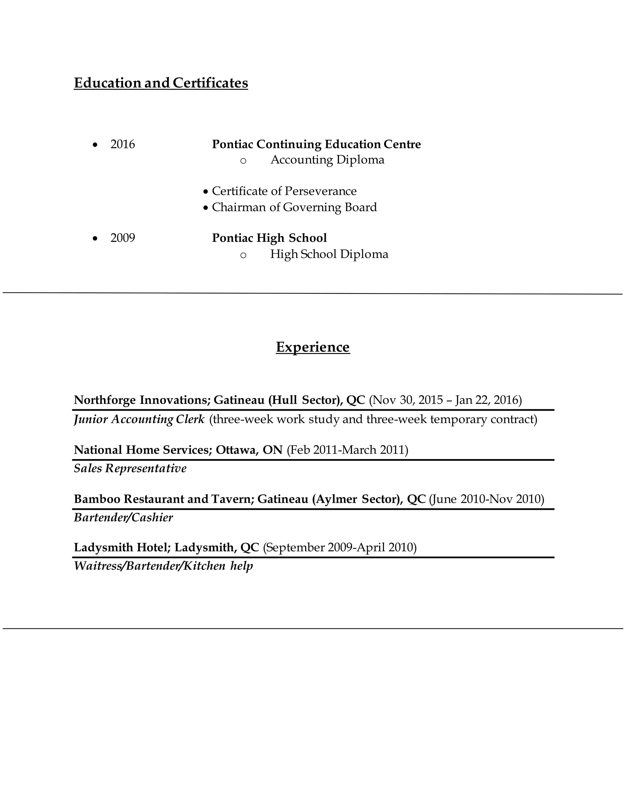 New Resume | DOCX