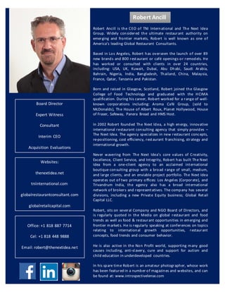 Robert Ancill Bio | PDF