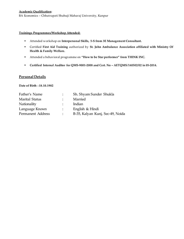 Resume - Sunil Shukla | PDF