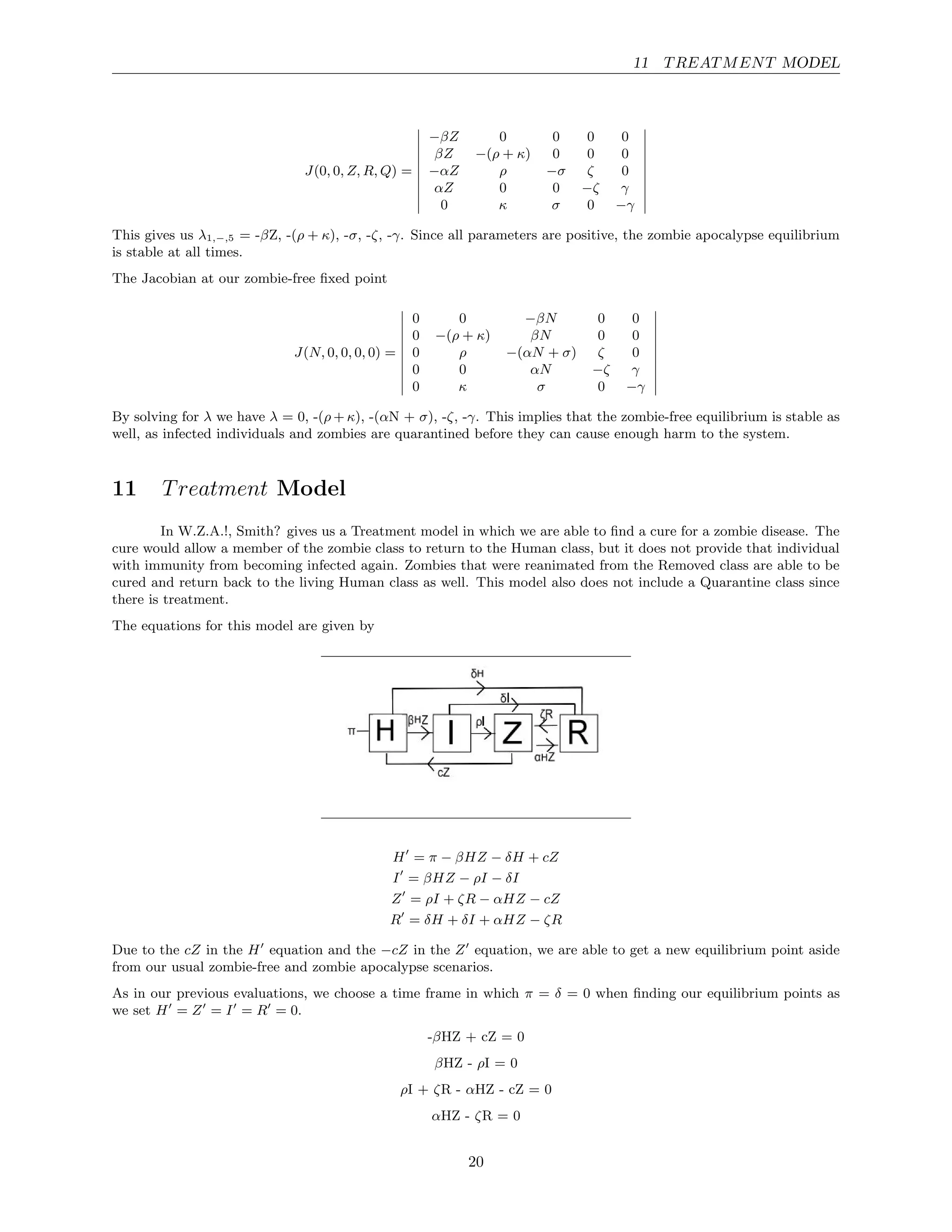 Ordinary Differential Equations Final - HumanvsZombies | PDF