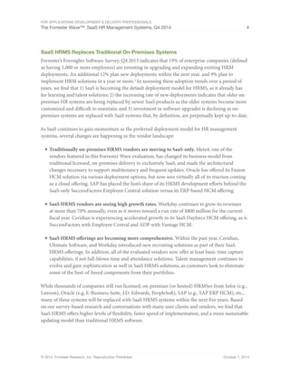 magic quadrant - Forrester - HCM (10.3.14) | PDF