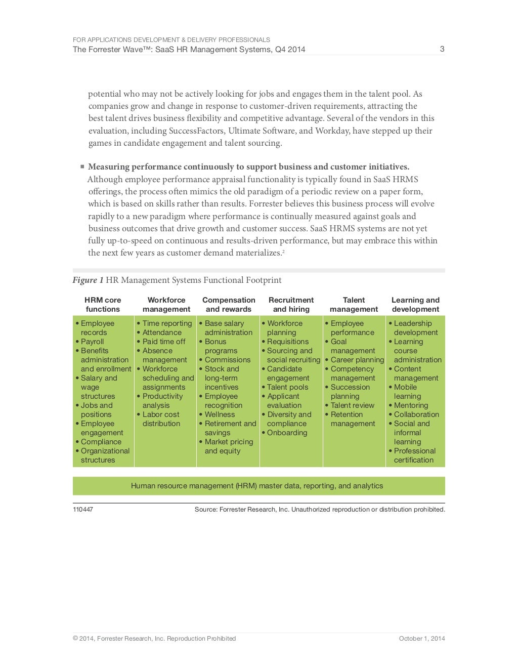 magic quadrant - Forrester - HCM (10.3.14)