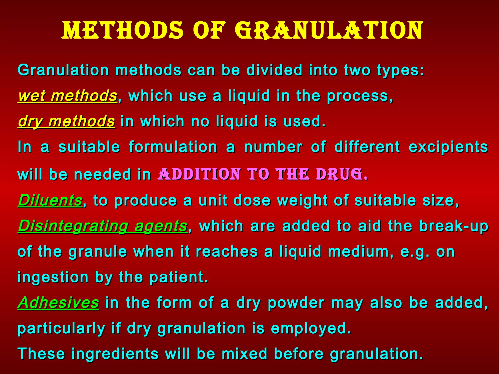 Granulation | PPT