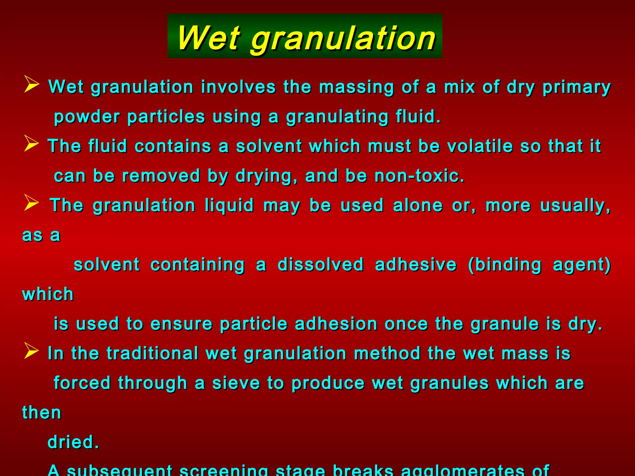 Granulation | PPT
