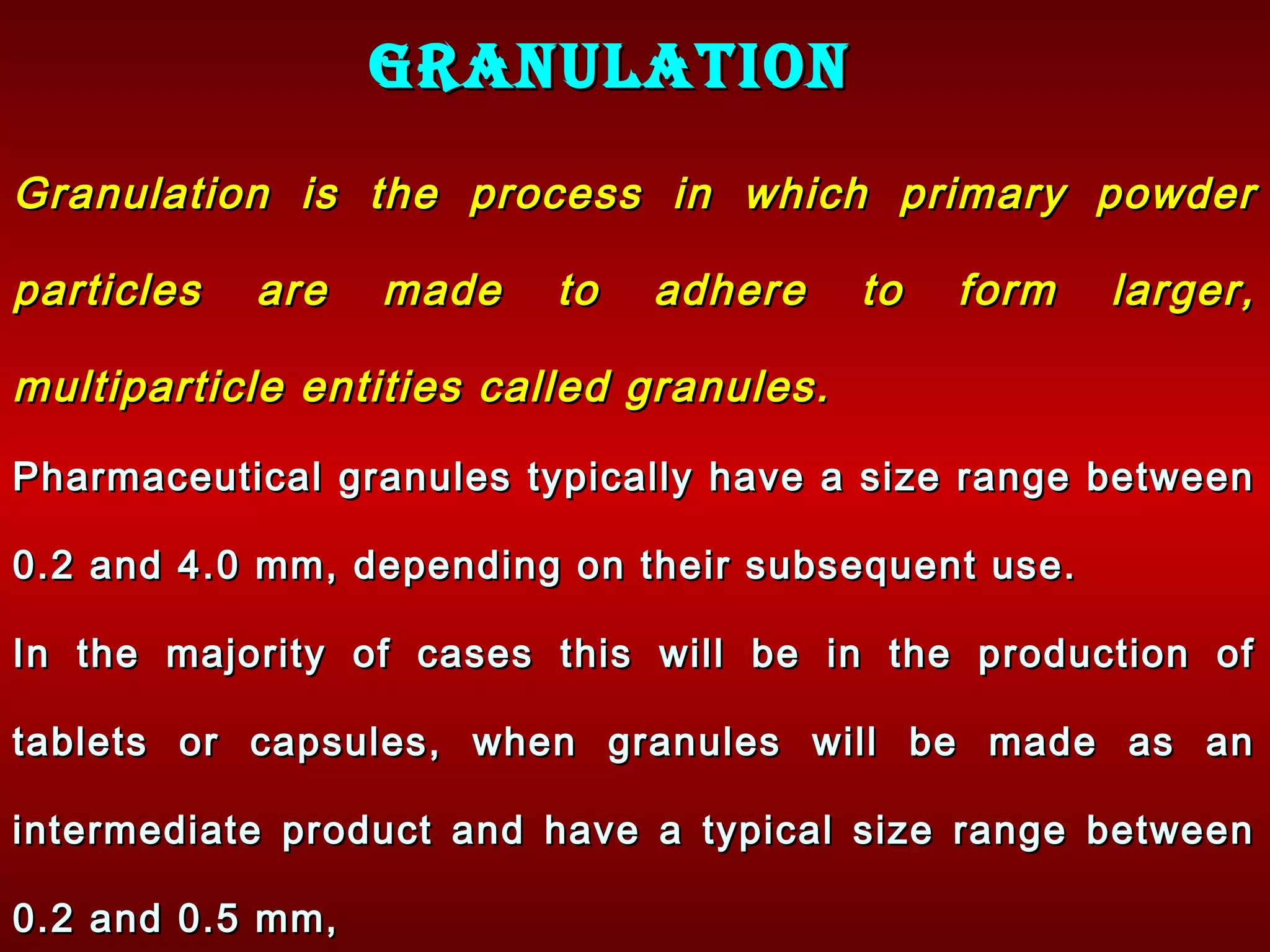 Granulation | PPT