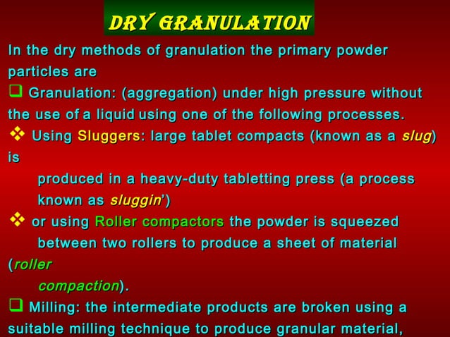 Granulation | PPT