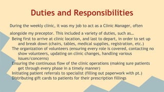 Health Sciences Internship Presentation | PPTX