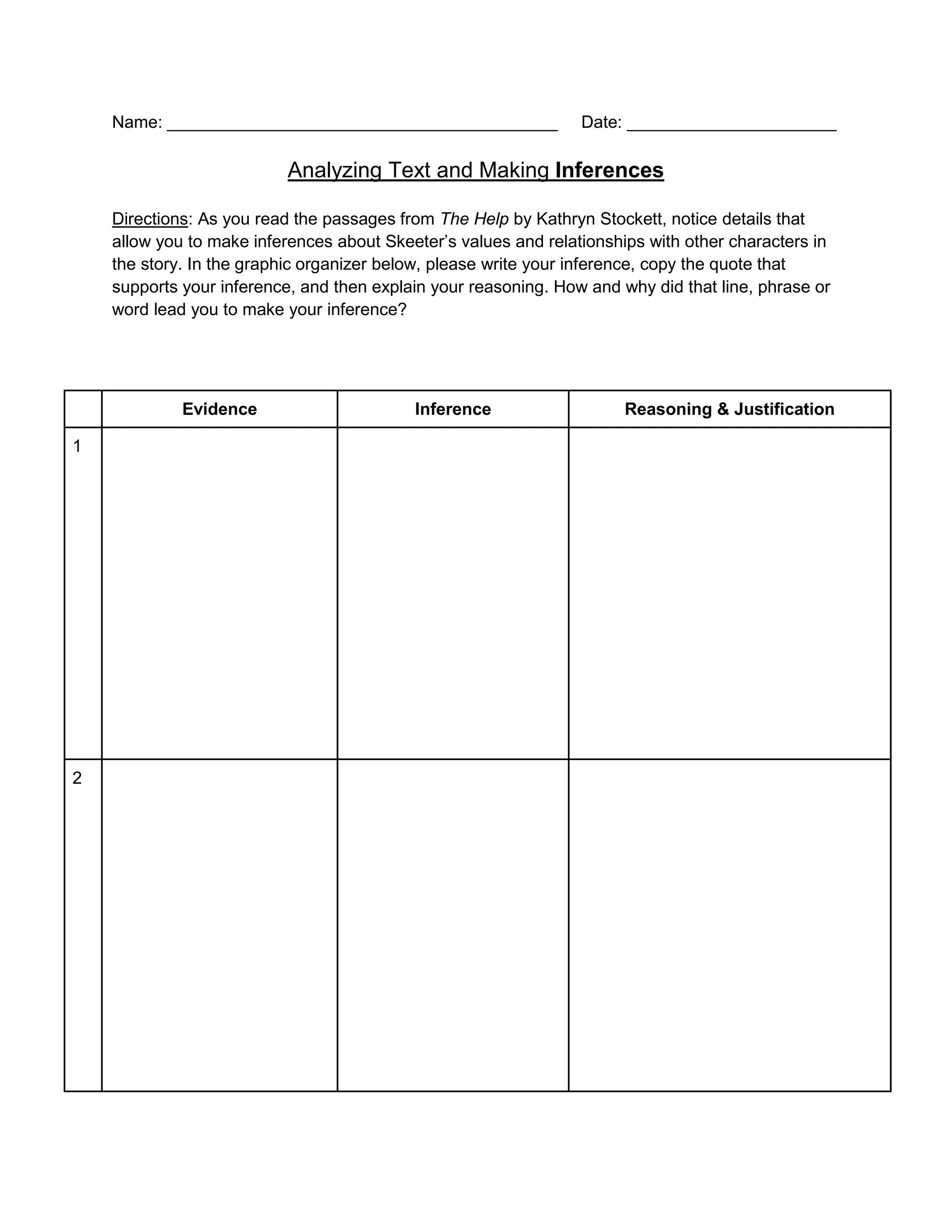 Lesson Plan 1 - Making Inferences | PDF