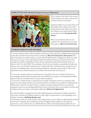 Lesson Plan 1 - Making Inferences | PDF