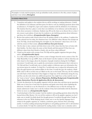 Lesson Plan 1 - Making Inferences | PDF