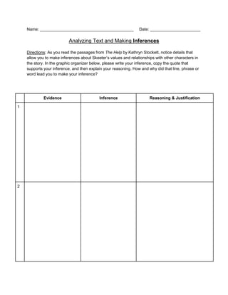 Lesson Plan 1 - Making Inferences | PDF