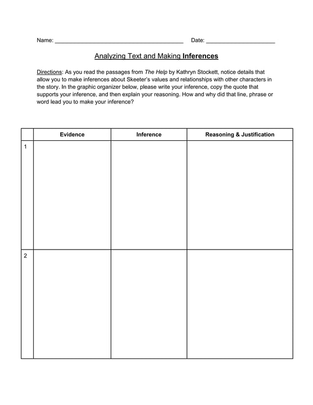 Lesson Plan 1 - Making Inferences | PDF