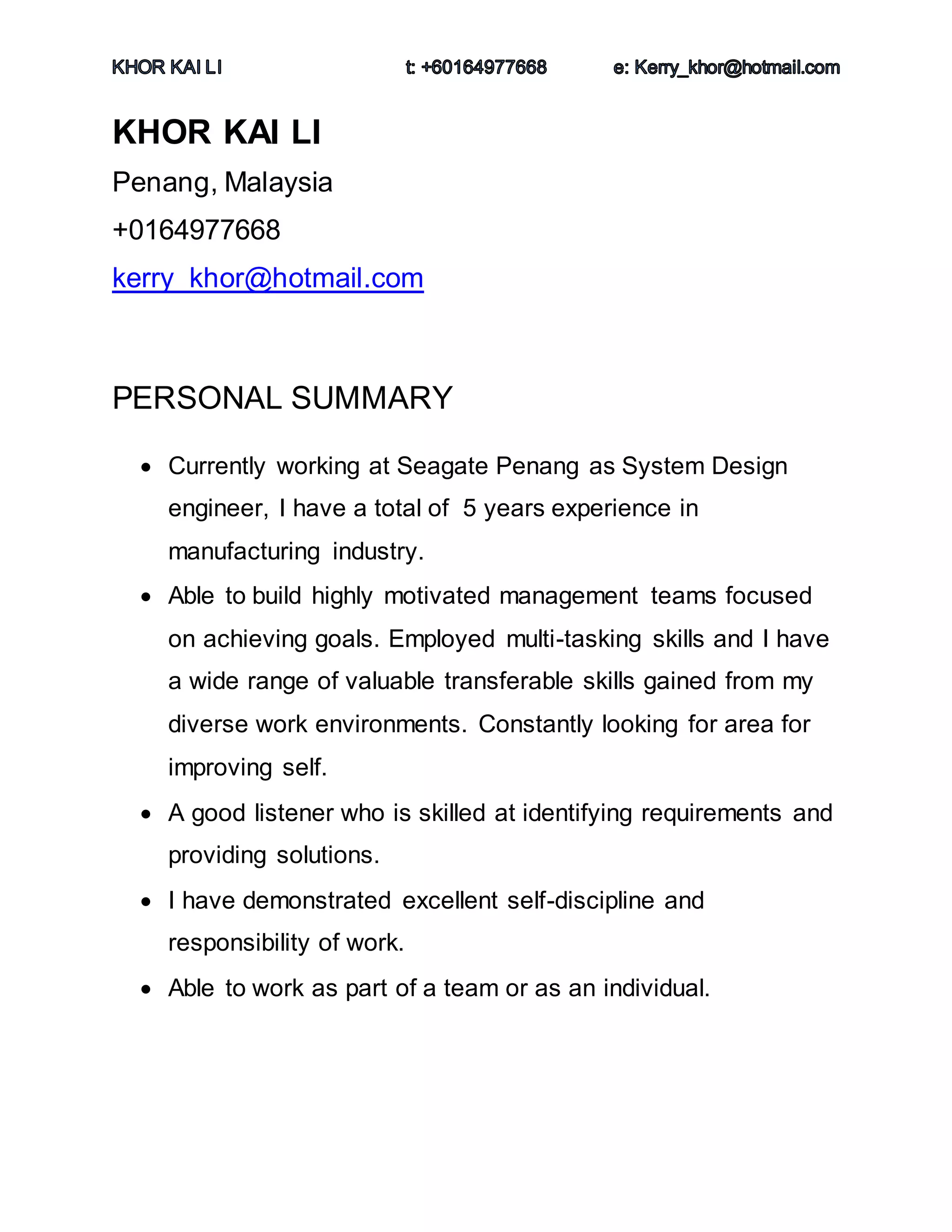 KHOR KAI LI(2016) full | DOCX