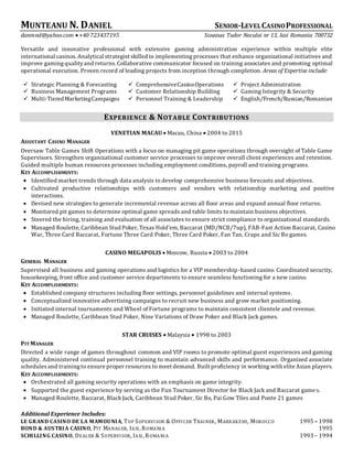 Daniel Munteanu Resume | PDF