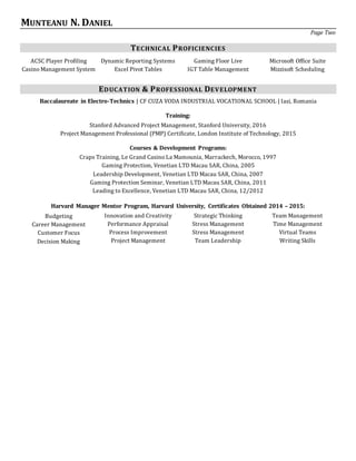 Daniel Munteanu Resume | PDF