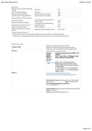 Peter Keoh Resume 2016 | PDF