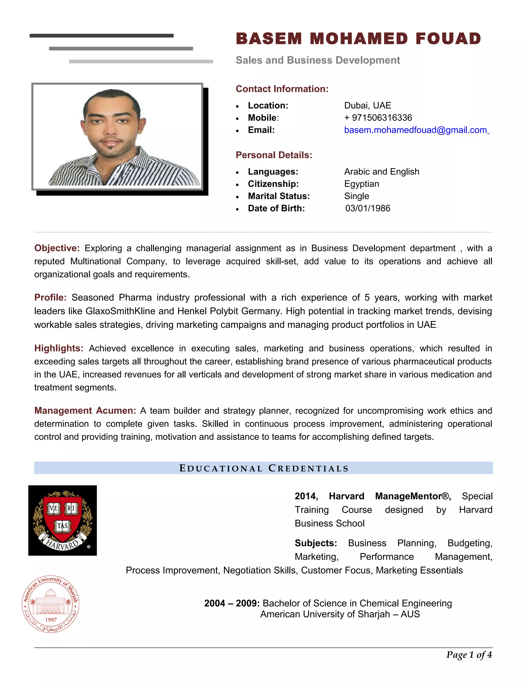 Basem Fouad CV | DOC