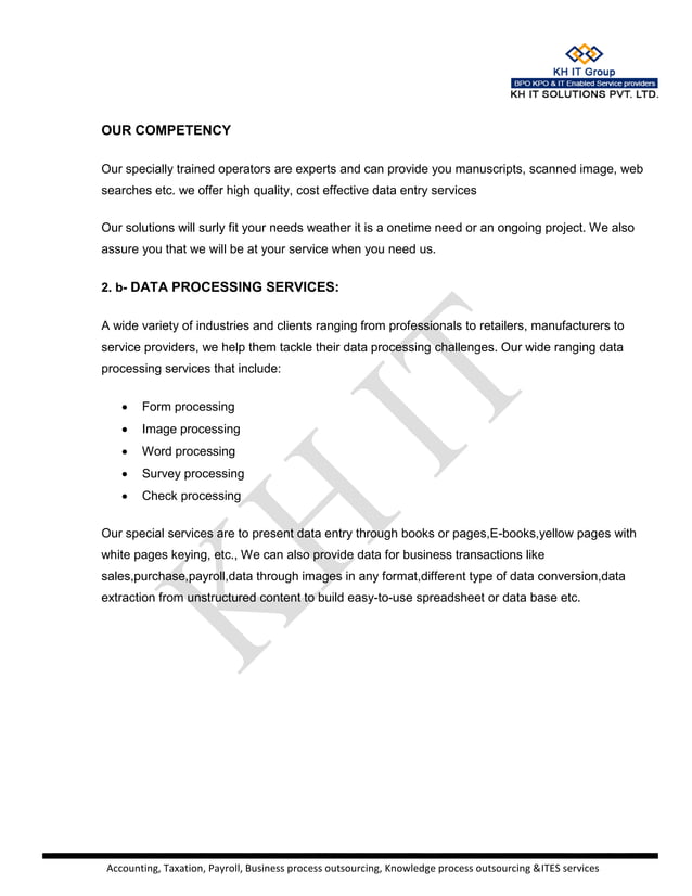 new company profile of KHIT | PDF | Business Accounting & Finance | Business