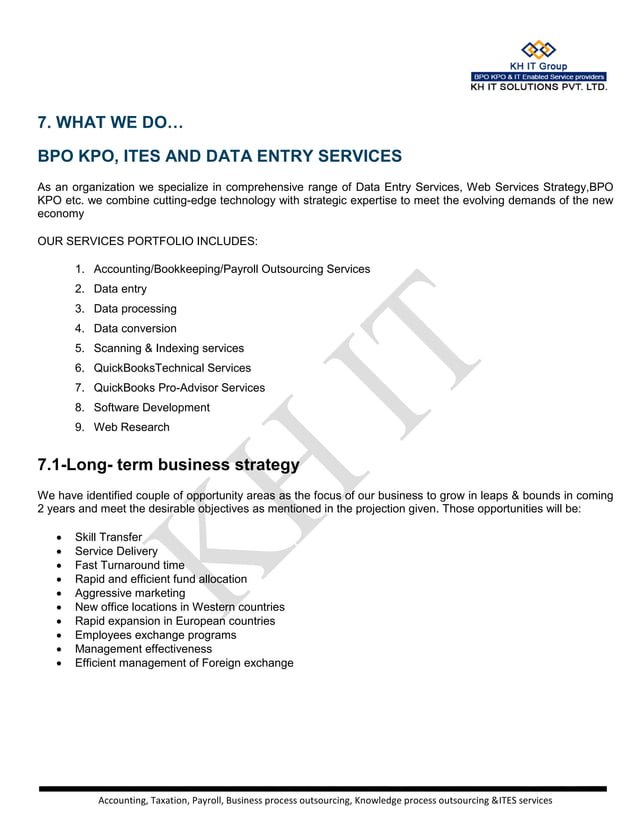 new company profile of KHIT | PDF | Business Accounting & Finance | Business