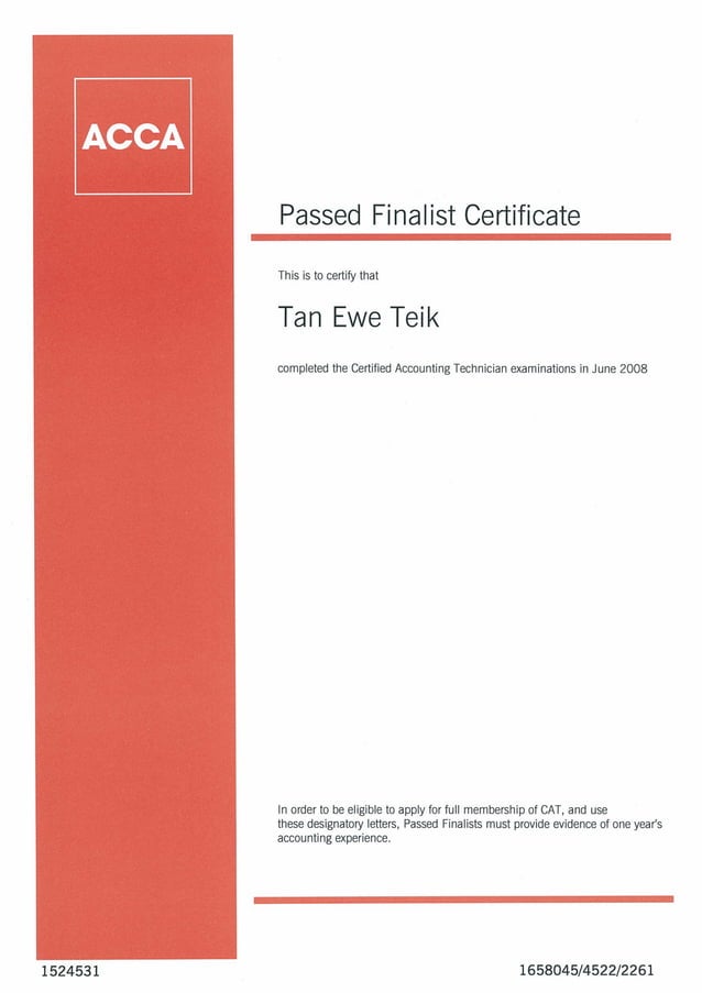 CAT CERTIFICATE | PDF