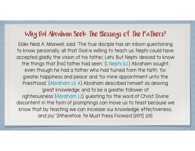 #7 The Abrahamic Covenant.key