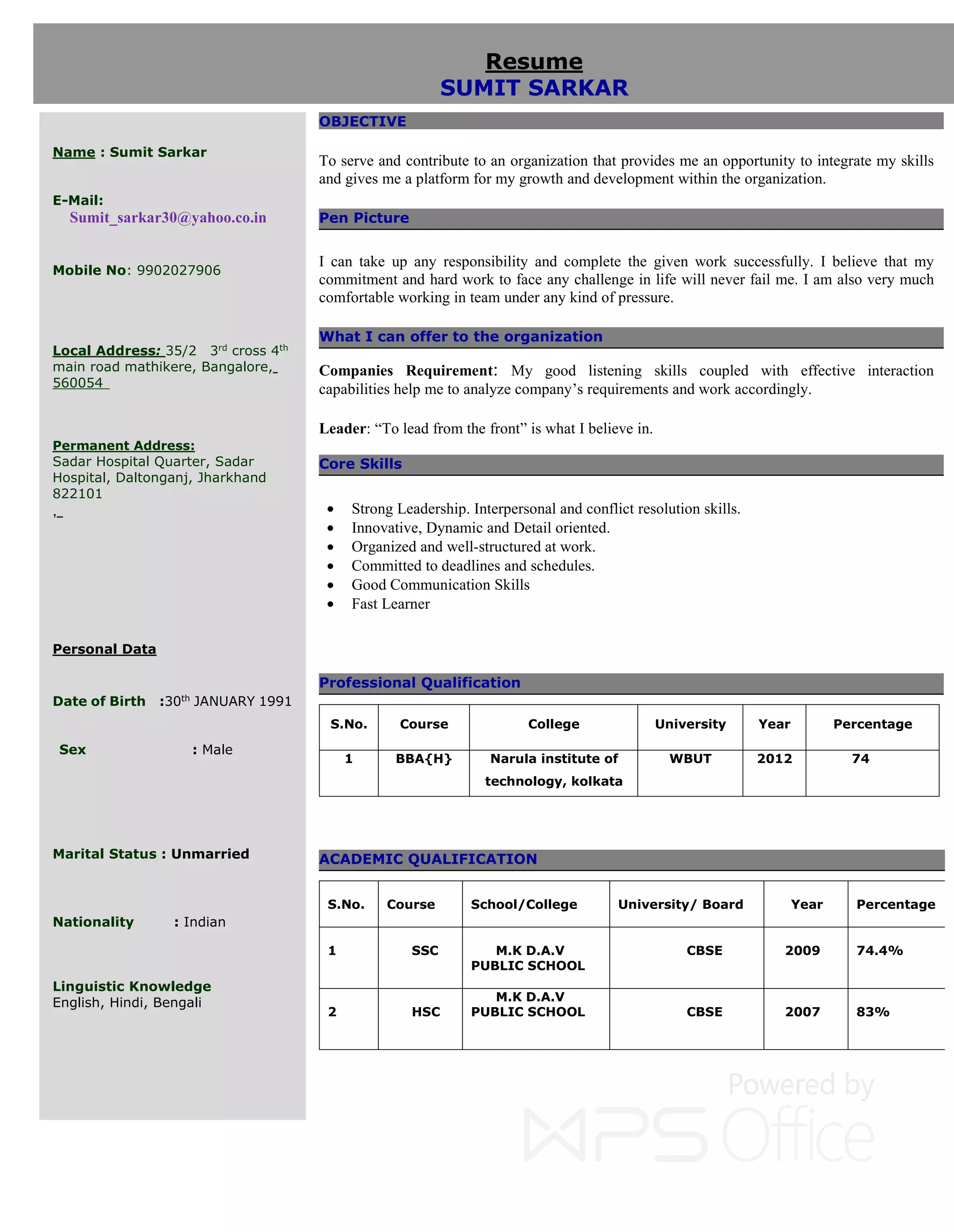 Resume | PDF